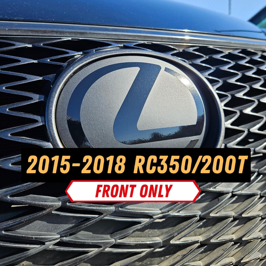 2015-2018 Lexus RC350 Stealth Vinyl Decal Emblem Overlay Wrap Front ...
