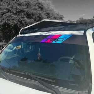 Toyota TRD Windshield Sun Strip Banner Printed Retro Vintage Heritage ...