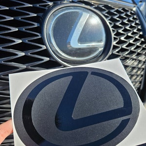Stealth Lexus Emblem Front Vinyl Overlay | Lexus IS, ES, RX - Etsy