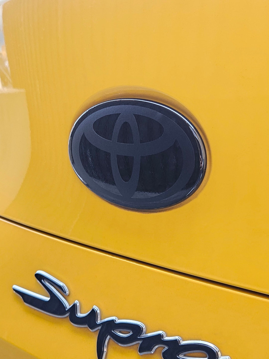 2020-2023 Toyota Supra MK5 Stealth Emblem Vinyl Overlay Decals Set ...