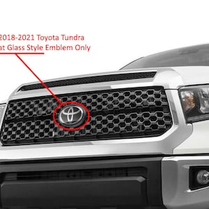 2018-2021 Toyota Tundra Vintage Front Emblem Vinyl Overlay Decal Cover ...