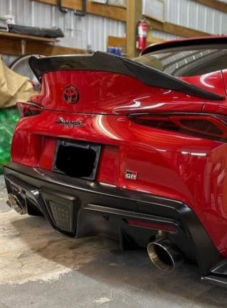 2020-2025 Reflective Toyota Supra Emblem Vinyl Overlay Set Front & Back ...