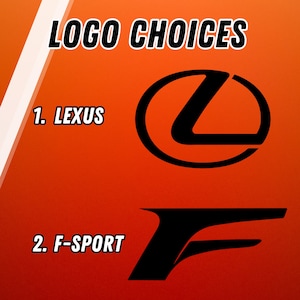 2015-2018 Lexus RC350 Stealth Vinyl Decal Emblem Overlay Wrap Front ...