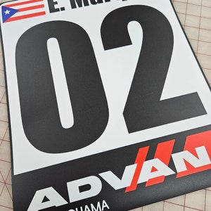 Track Racing Numbers Set Custom Name, Flag, Team | Vinyl Sticker or ...