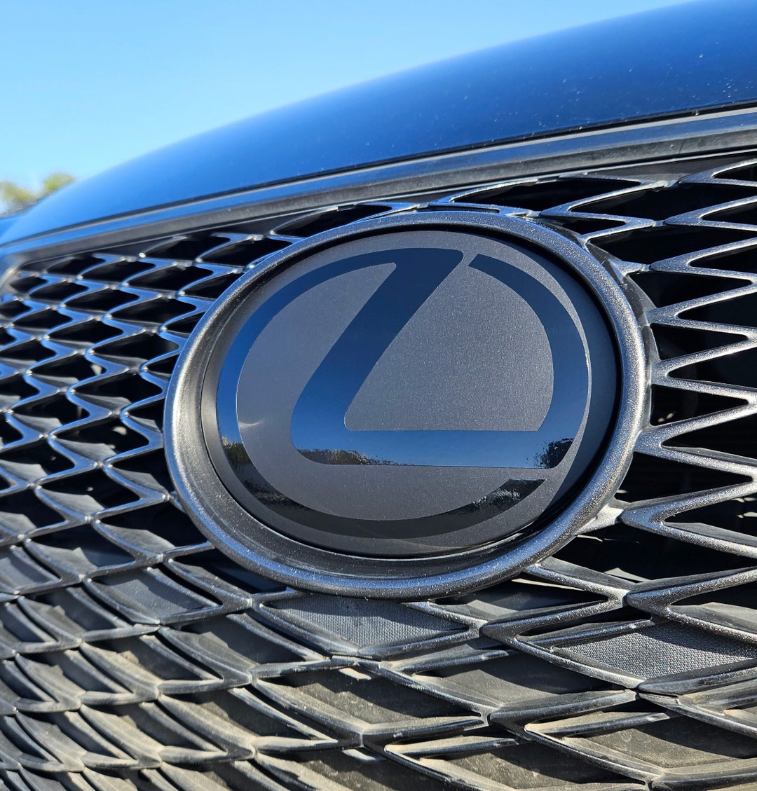 Stealth Lexus Emblem Front Vinyl Overlay 2014 Lexus IS 2019 ES 2023 RX ...