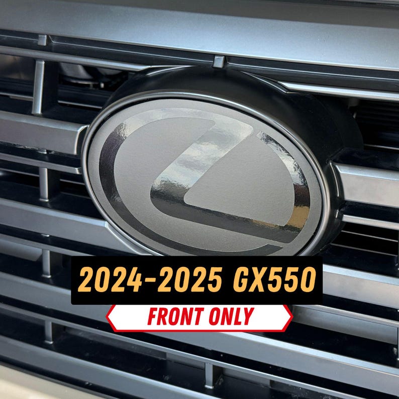 2024+ Lexus GX550 Front Stealth Vinyl Emblem Overlay Decal Wrap - Etsy