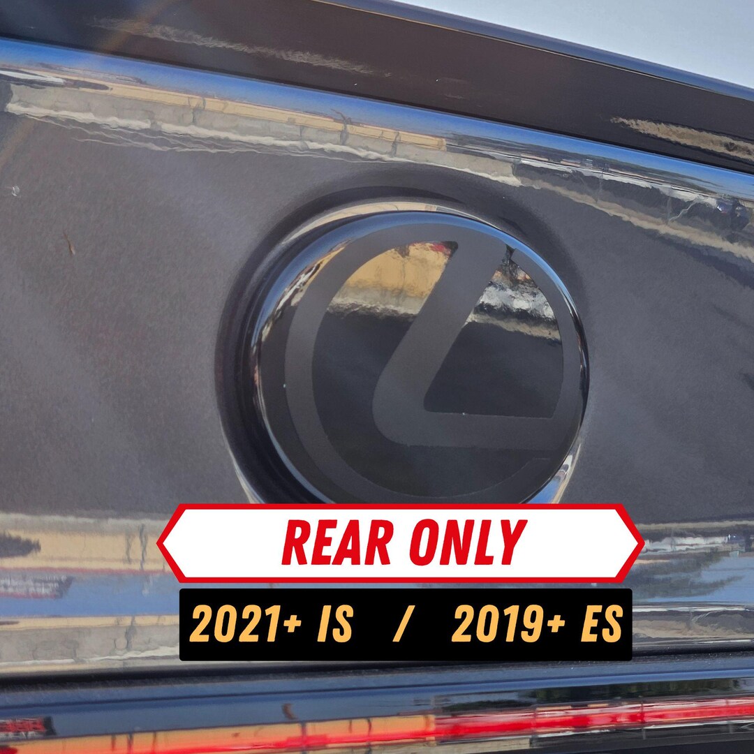 Stealth Lexus Rear Emblem Vinyl Overlay Decal | IS & ES Models - Etsy