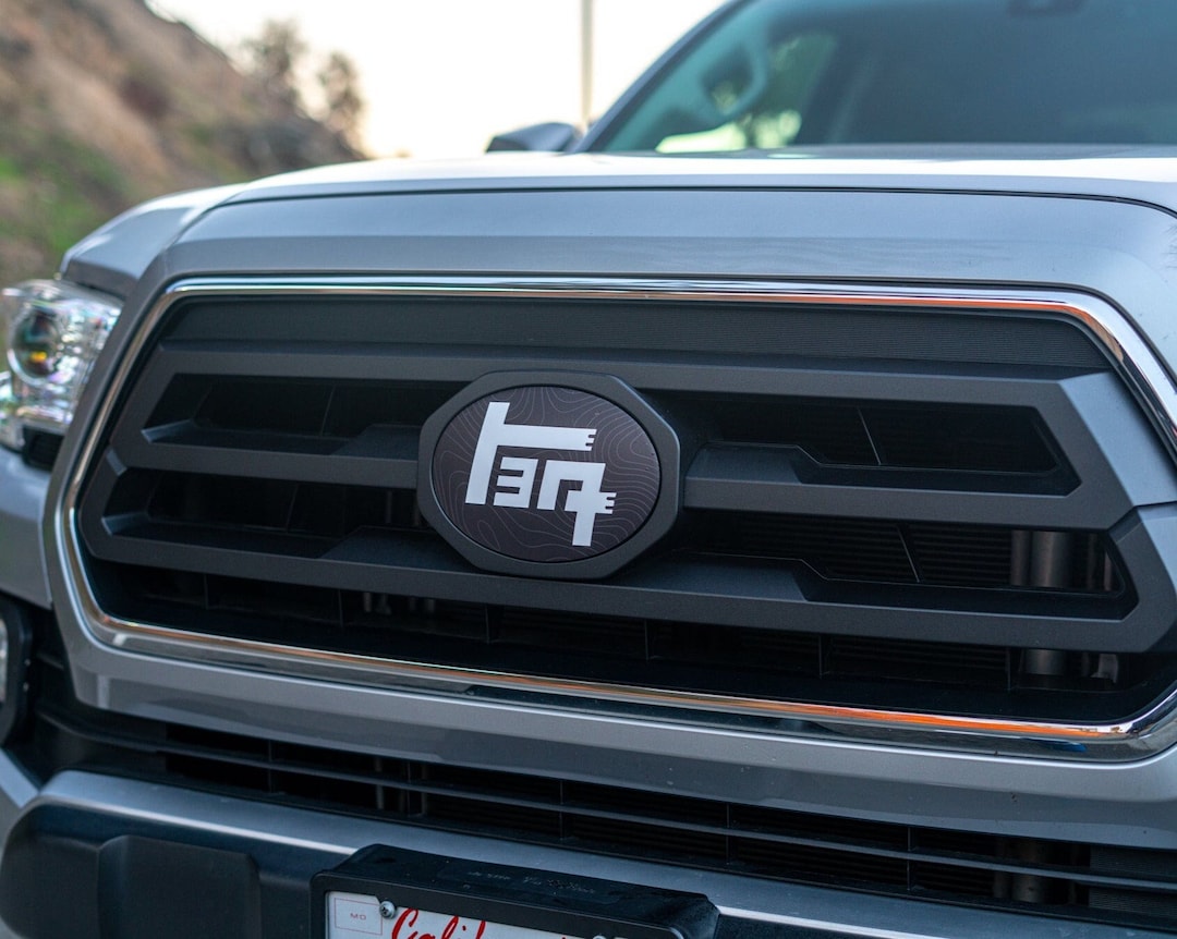 2018-2023 Toyota Tacoma Topographic Front Emblem Vinyl Overlay Decal ...