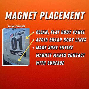 Autocross Numbers Set Track Day Custom Car Race Number, Name, Flag ...