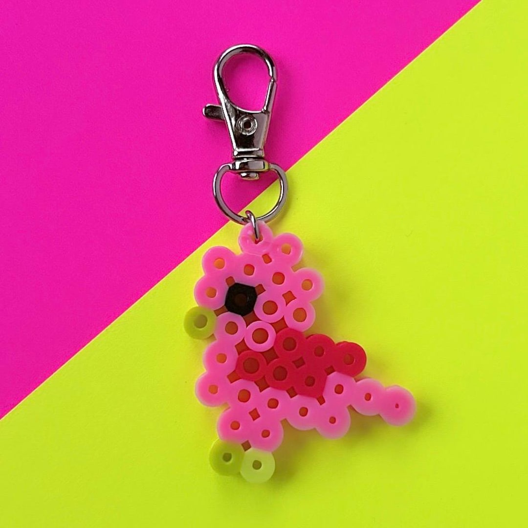 Mini Perler Beaded Birdie Keychain, Handmade Unique Gifts, Gifts for ...