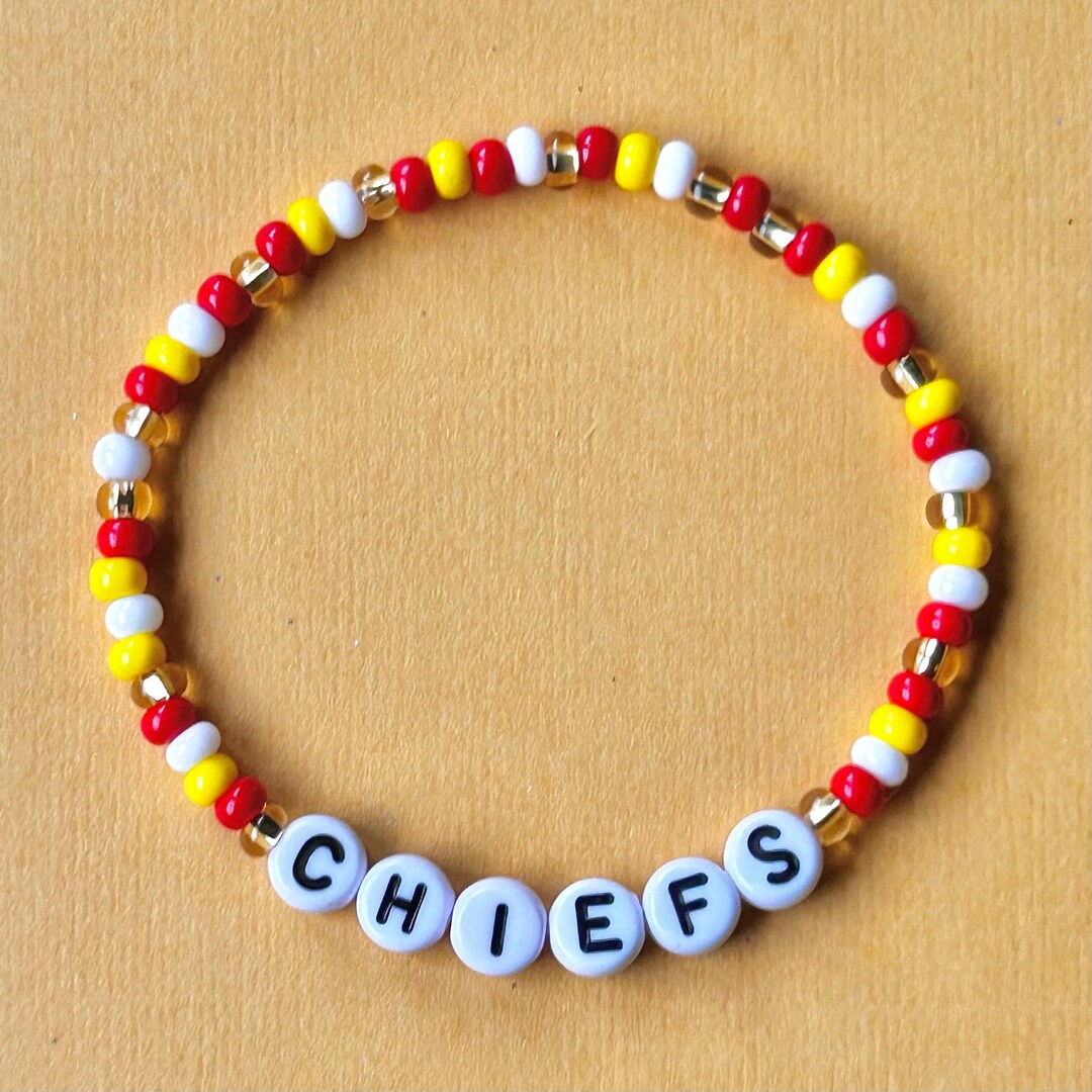KC Chiefs Bracelet Set, Kansas City Inspired Jewelry, Red Friday ...