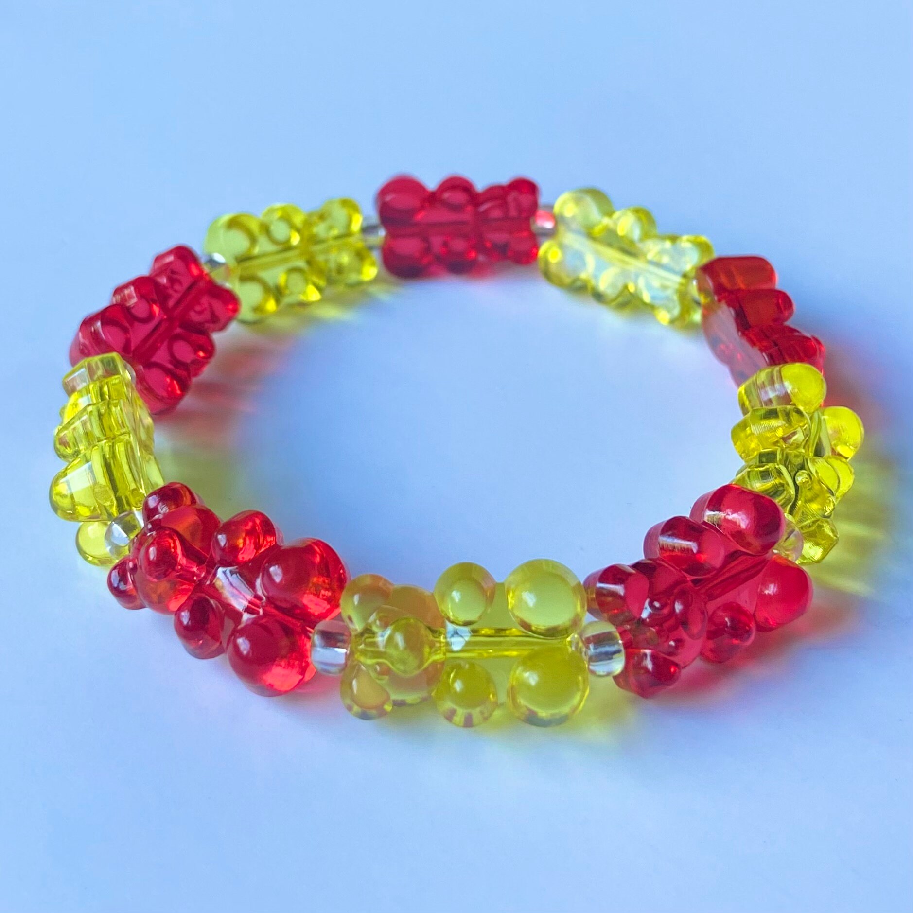 KC Chiefs Jumbo Gummy Bear Bracelet, Red Friday, Game Day, Gift for Her ...