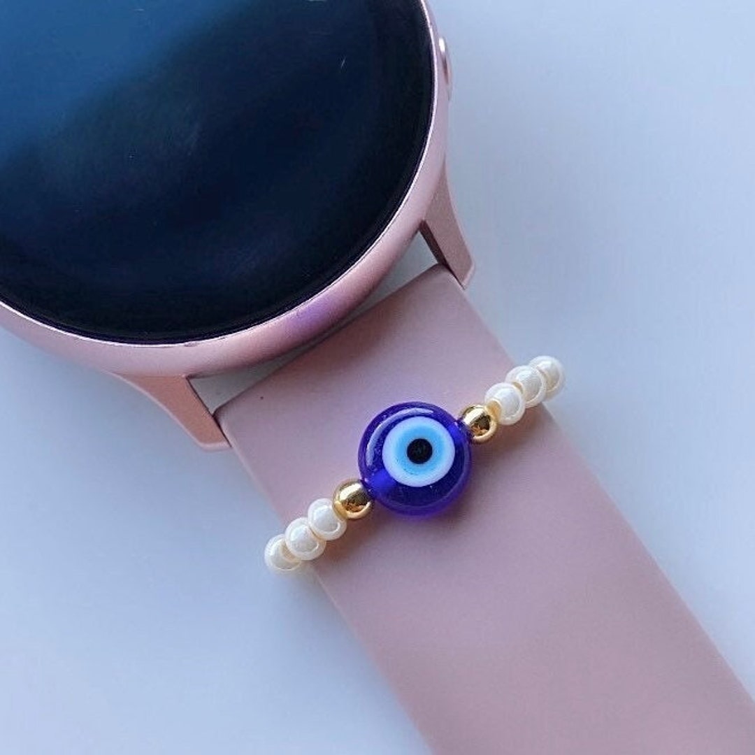 Halo Watch Charm,14k Plated Gold Evil Eye, Watch Accessories, Trendy ...
