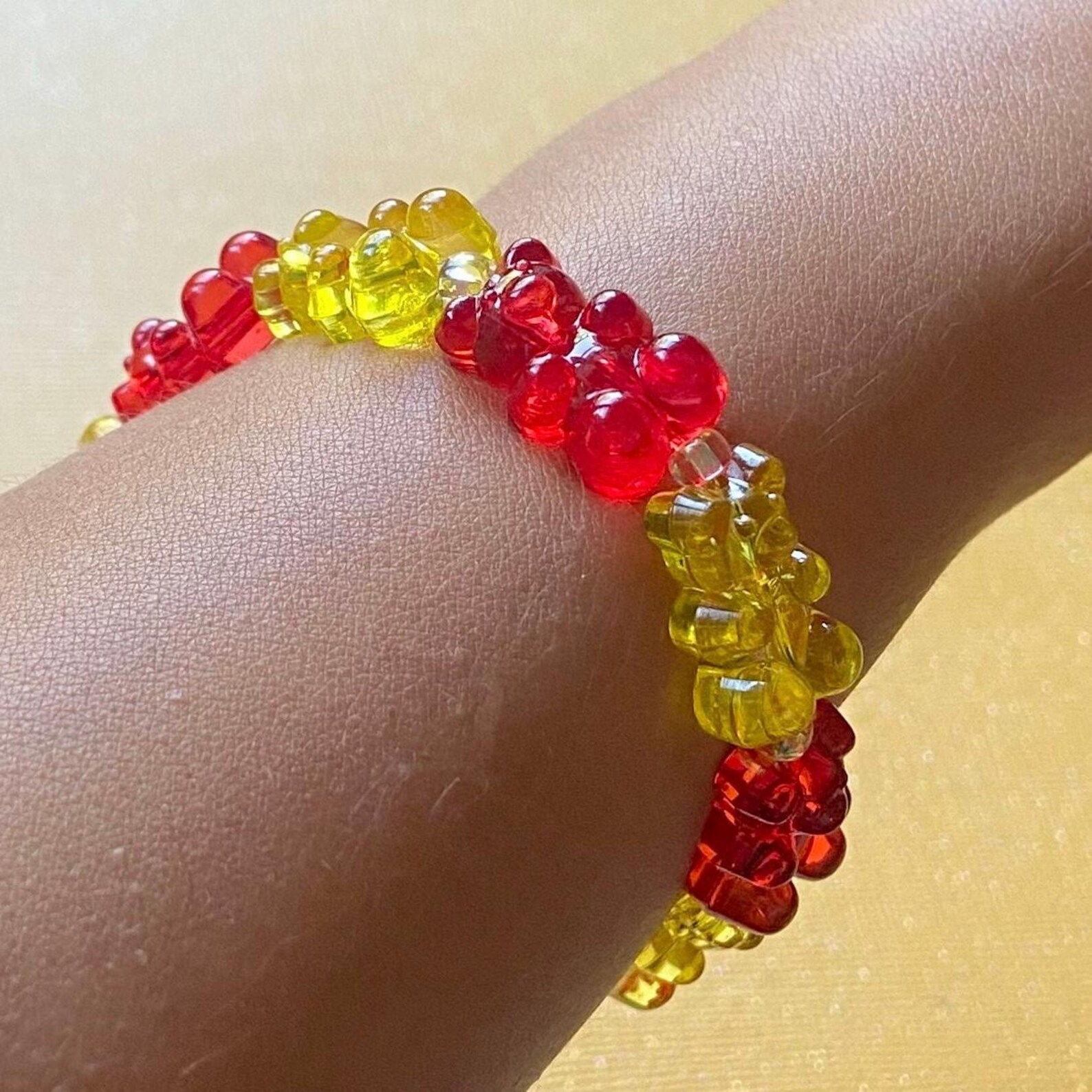 KC Chiefs Jumbo Gummy Bear Bracelet, Red Friday, Game Day, Gift for Her ...