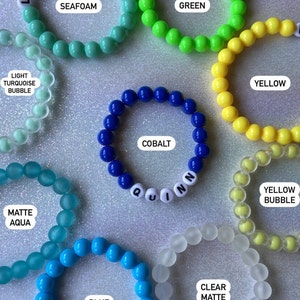 NEW COLORS! Kids Name Bracelet, Personalized Child Jewelry, Letter ...