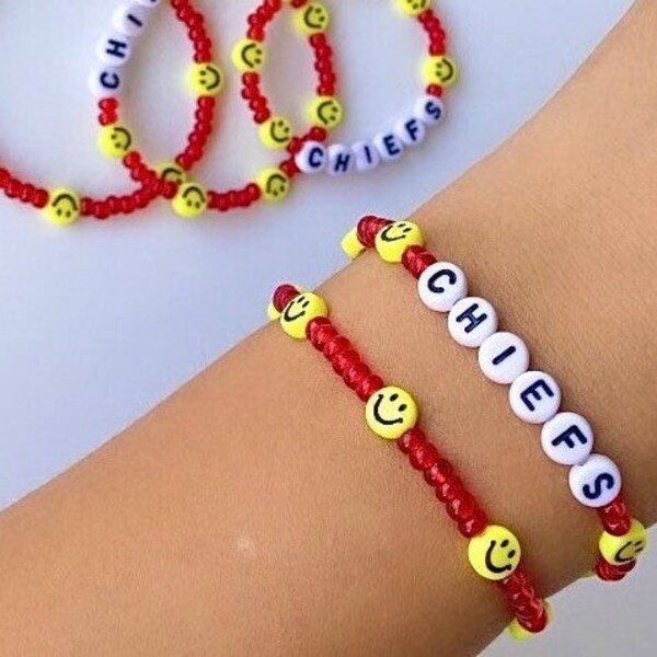 Chiefs Bracelet - Etsy