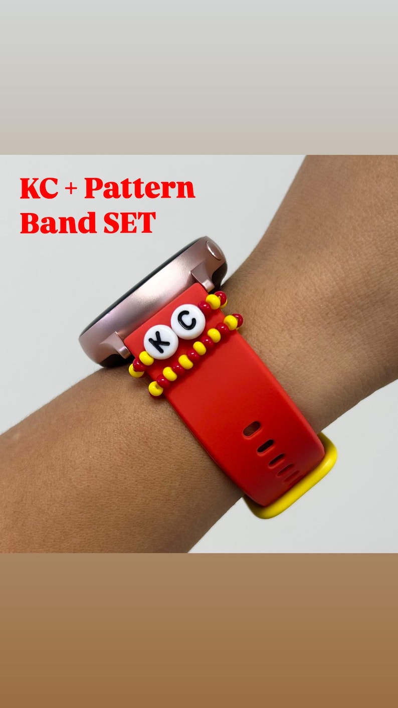 KC Watch Charm Set, Kansas City Super Bowl Watchband Gameday ...
