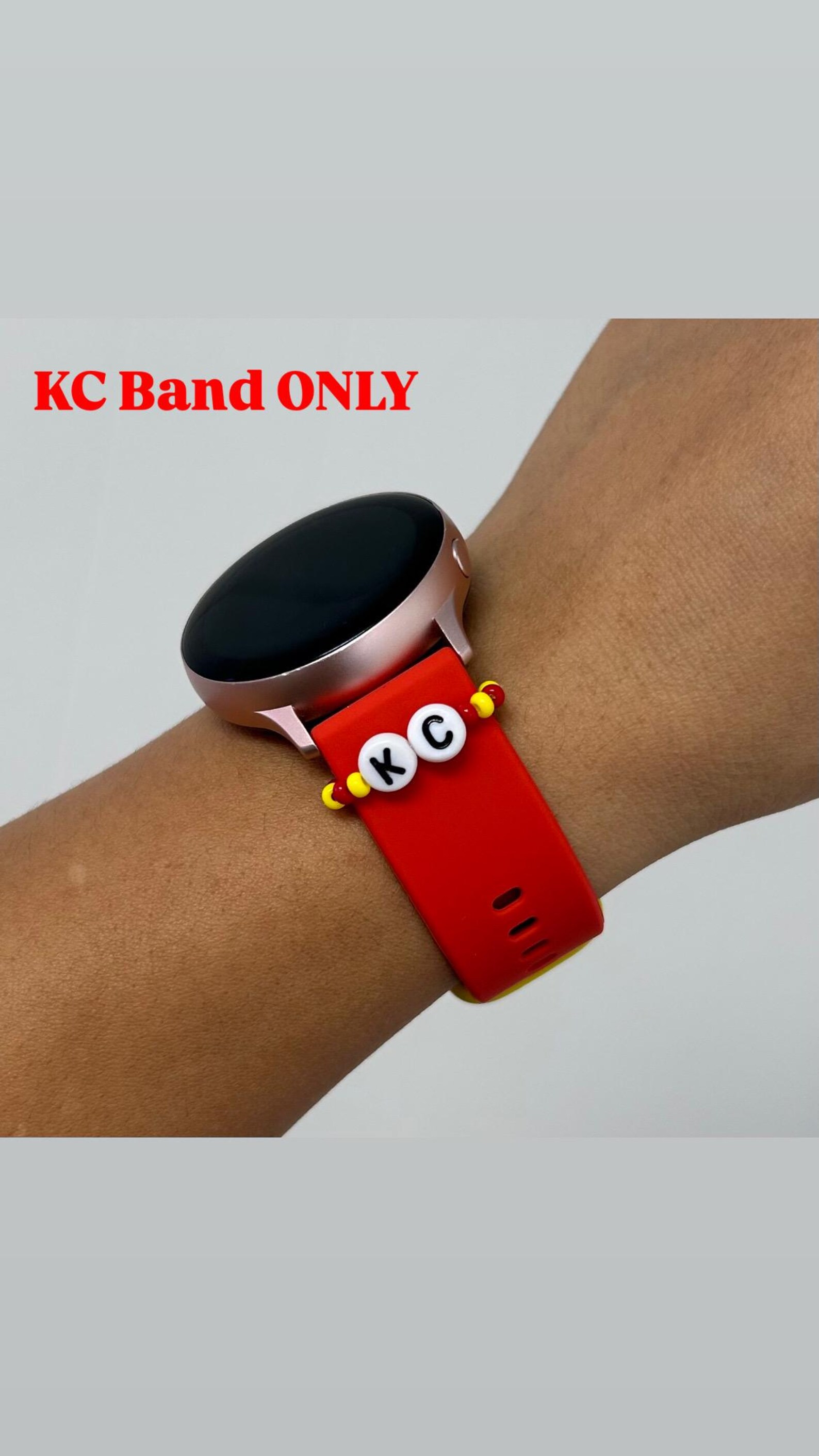 KC Watch Charm Set, Kansas City Super Bowl Watchband Gameday ...
