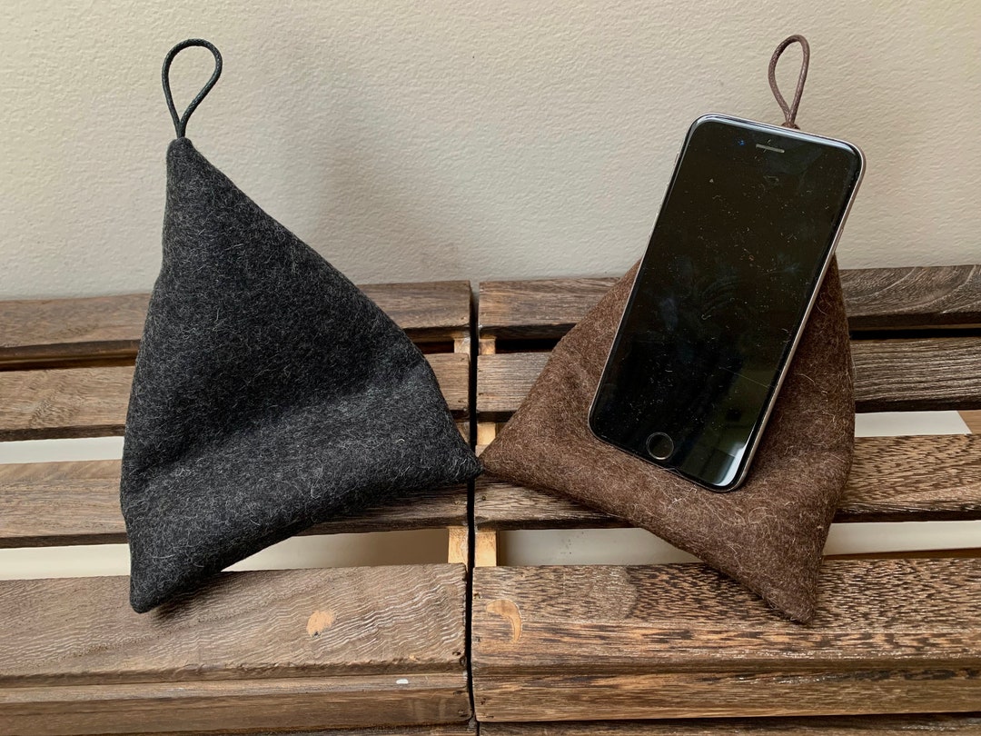 Luxury iPhone Holder, Phone Stand Beanbag Pillow, Bedside Phone Stand ...