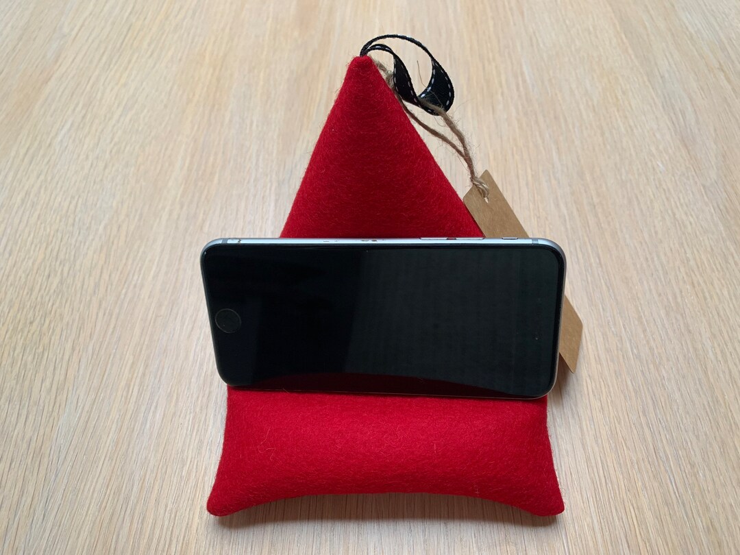 Pure Wool Phone Stand, Office Phone Holder, iPhone Cushion in a Beanbag ...