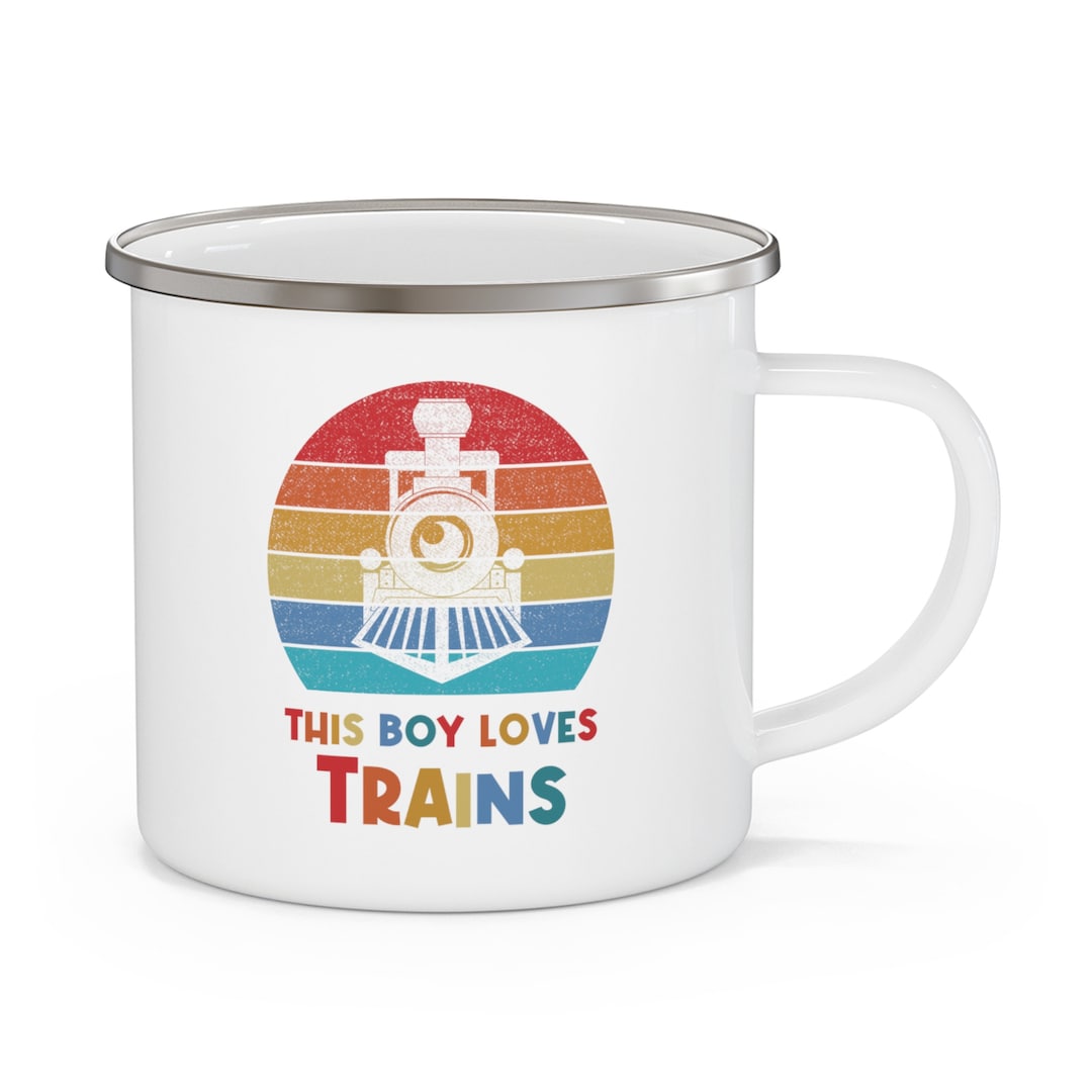 Kids Train Mug, Steam Train Gifts, Birthday Boy, Boys Train Mug, Steam ...