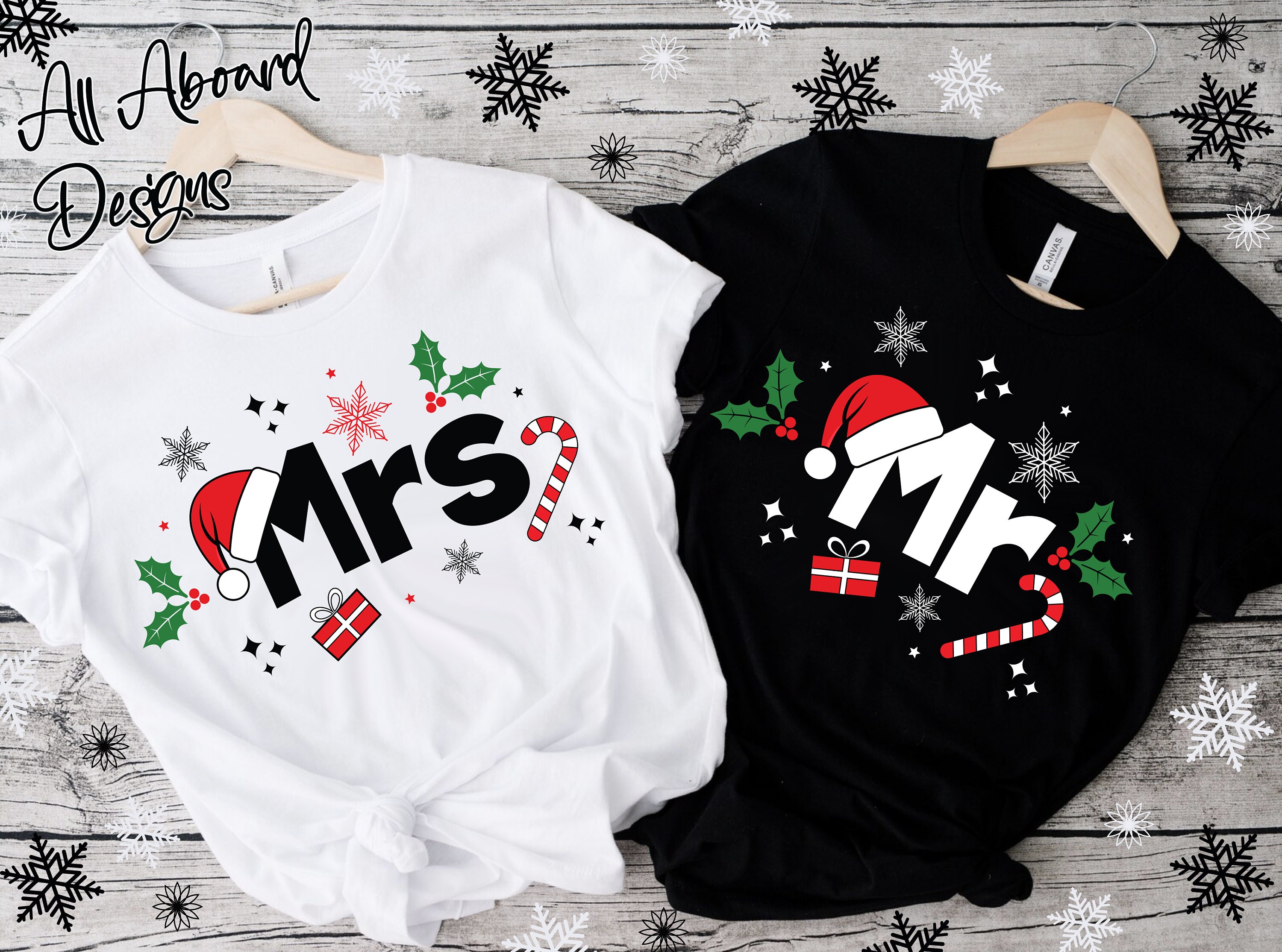 Mr and Mrs Xmas Shirt Pngs, Family Christmas Vacation, Mr and Mrs Claus ...