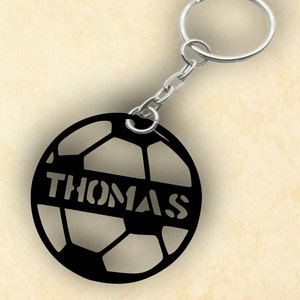 Personalised Football Ball Soccer Keyring Gift Various Colours - Etsy