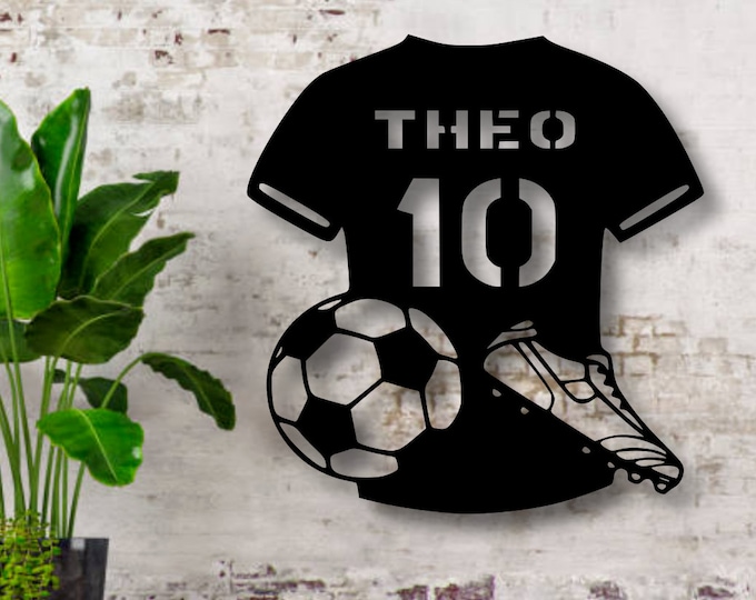 Personalised Acrylic Football Bedroom Decor Sign Plaque Various Sizes ...