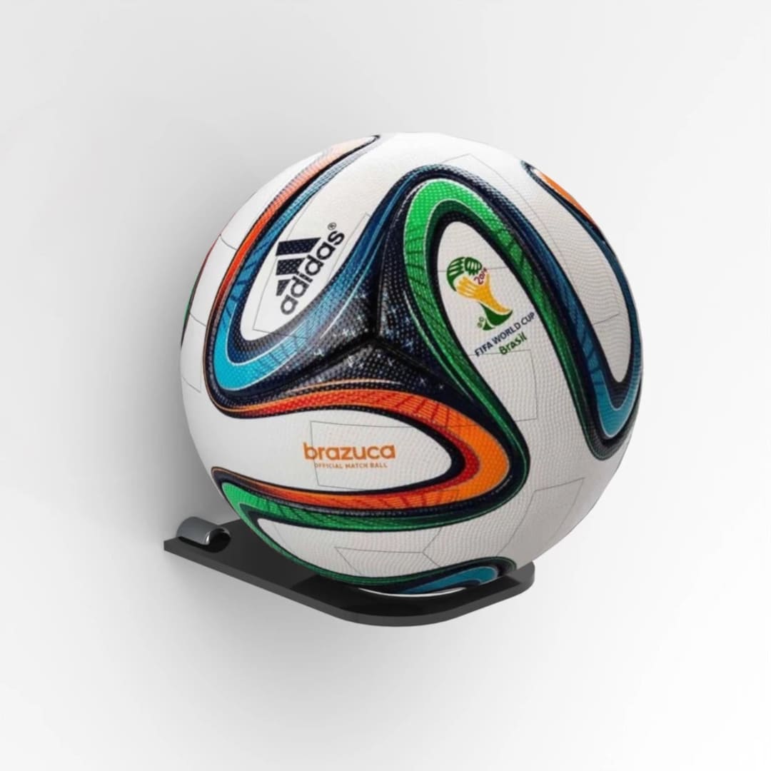 Football Display Stand Wall Hanger Shelf Size 5 Various Sizes Colours ...