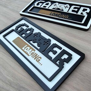 3d Wooden Gamer Bedroom Wall / Door Decor Sign Plaque Gaming - Etsy UK