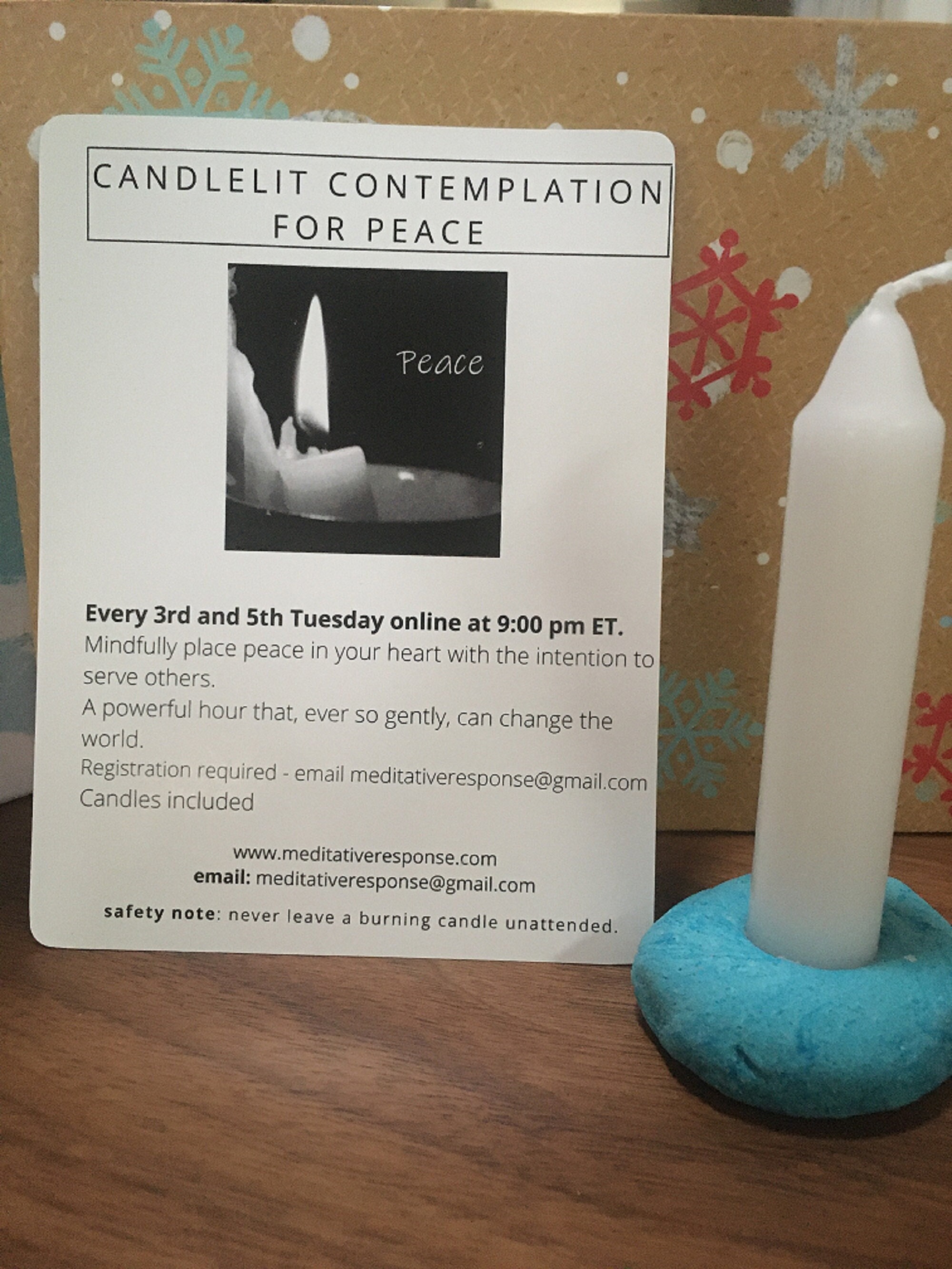 Online Prayer for Peace With Candles - Etsy