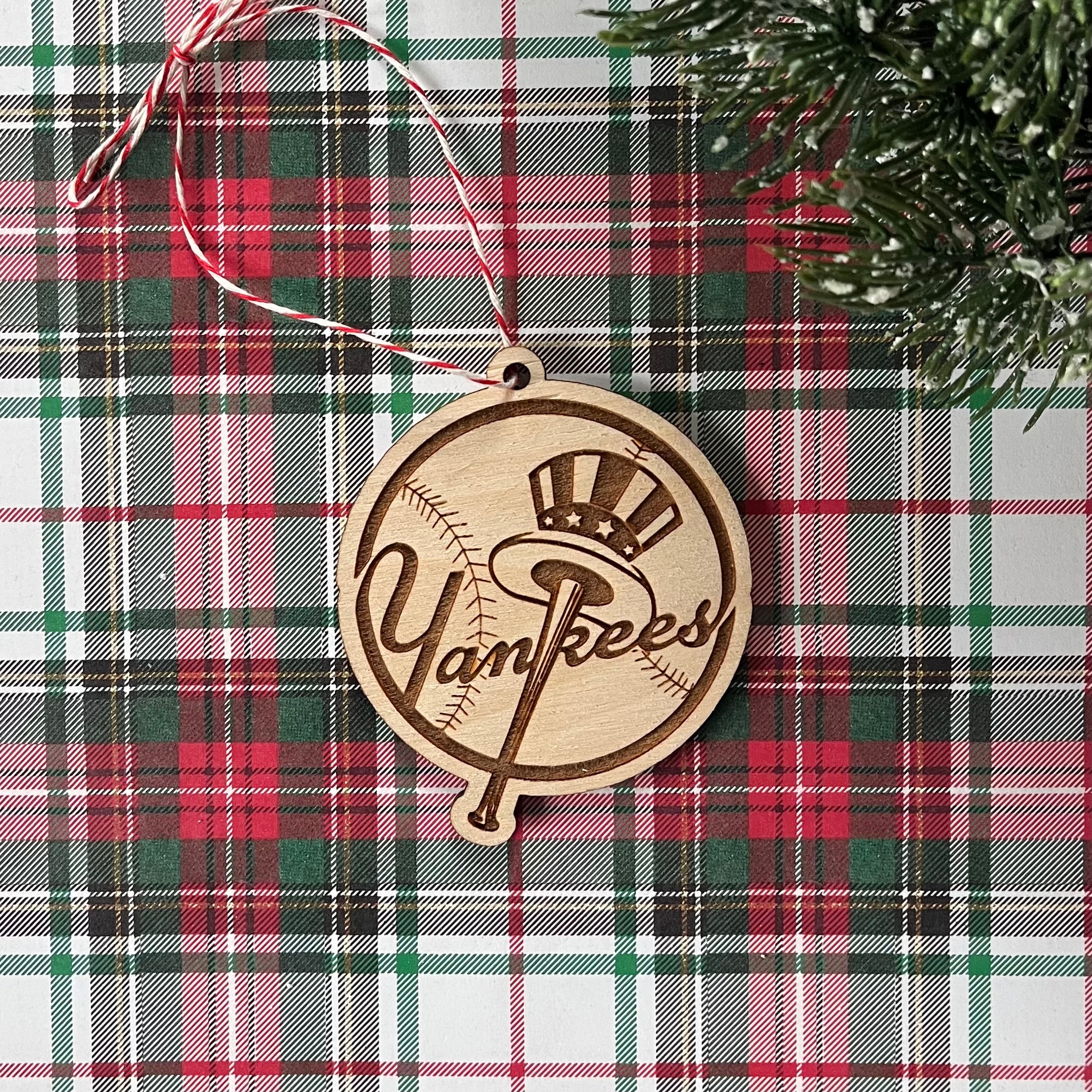Yankees Baseball Ornament - Etsy
