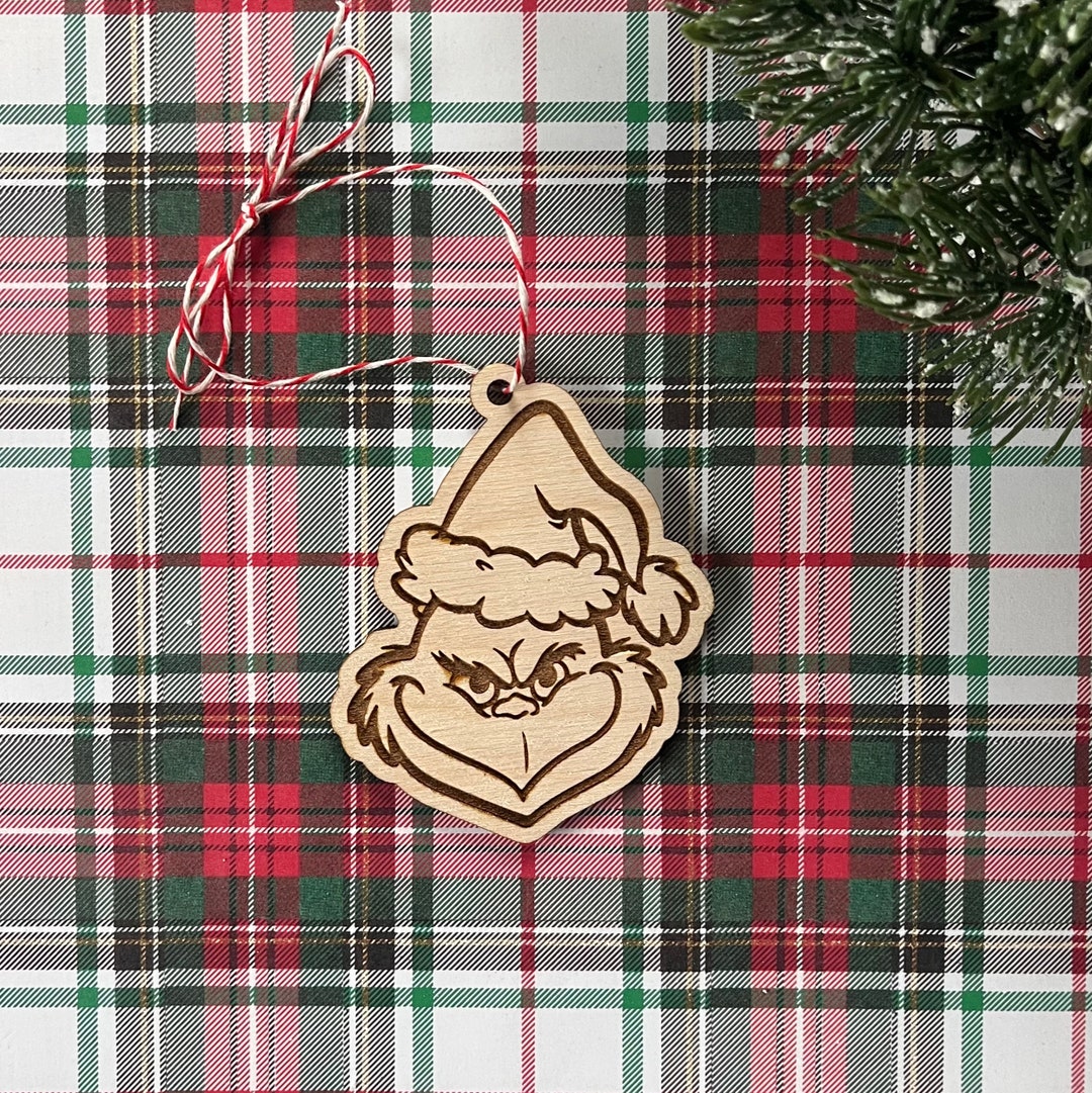 Grinch Cutout Ornament - Etsy