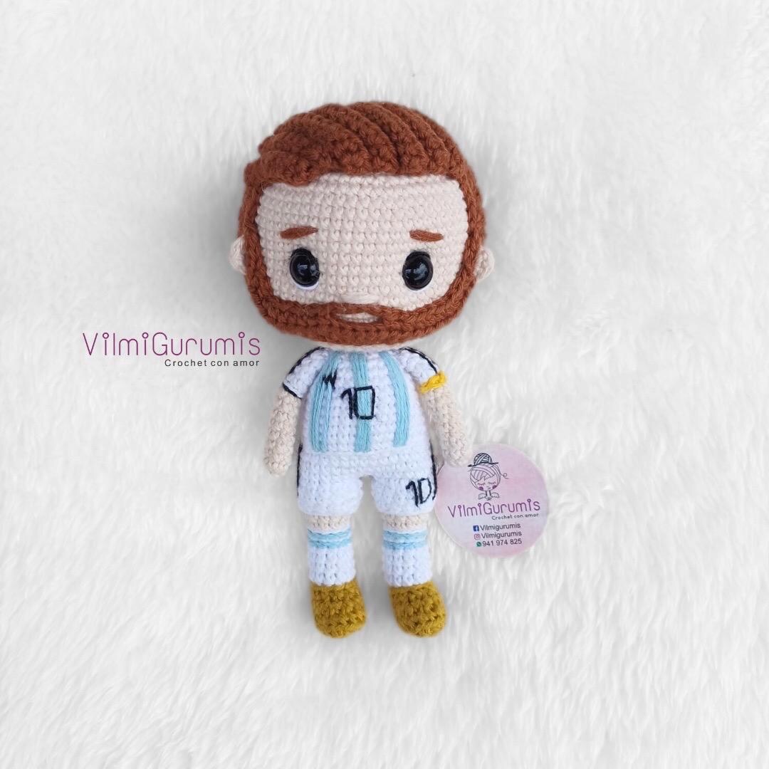 Messi Amigurumi | Handmade Crochet Soccer Doll | Personalized Gift for ...