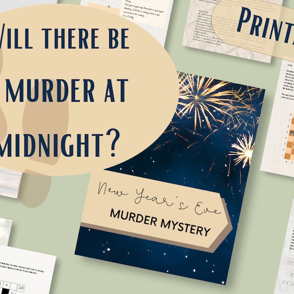 New Years Eve Murder Mystery Game - Etsy