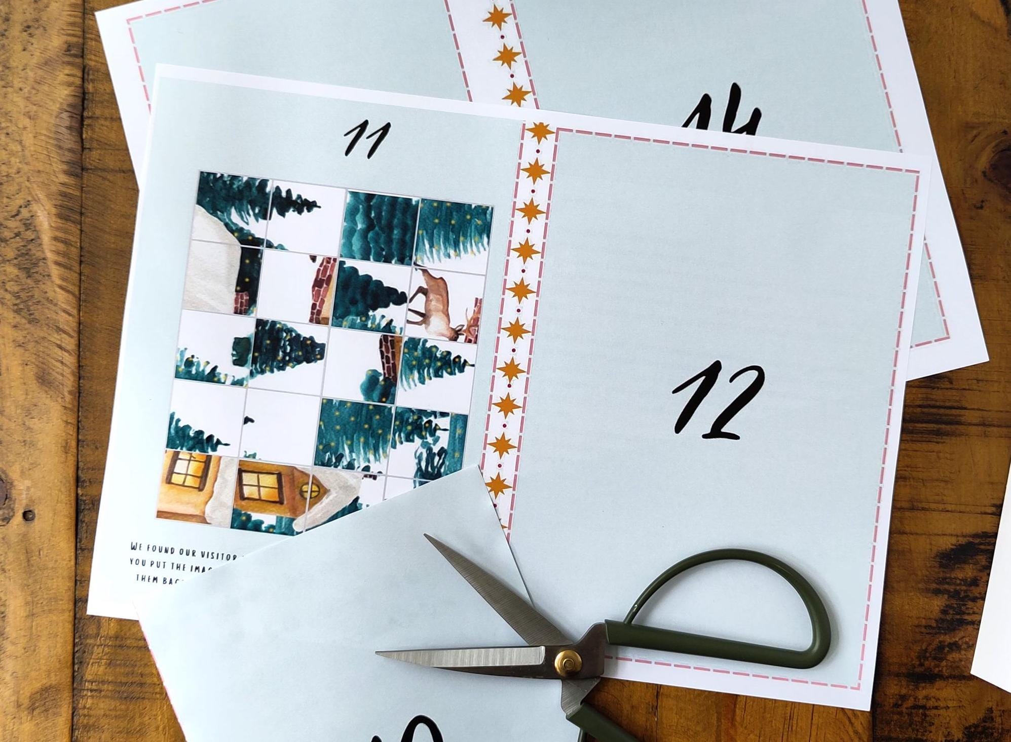 Printable Detective Advent Calendar - Bloody Antlers - Etsy