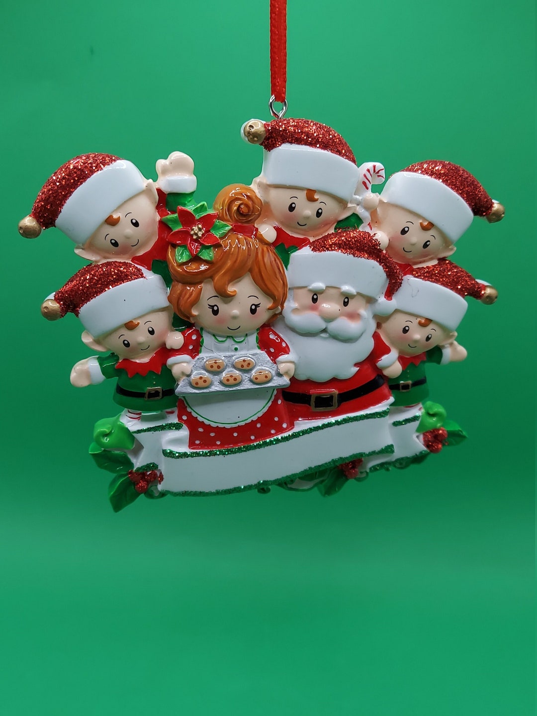 NEW Santa, Mrs. Claus and Elves Christmas Tree Ornament - Etsy