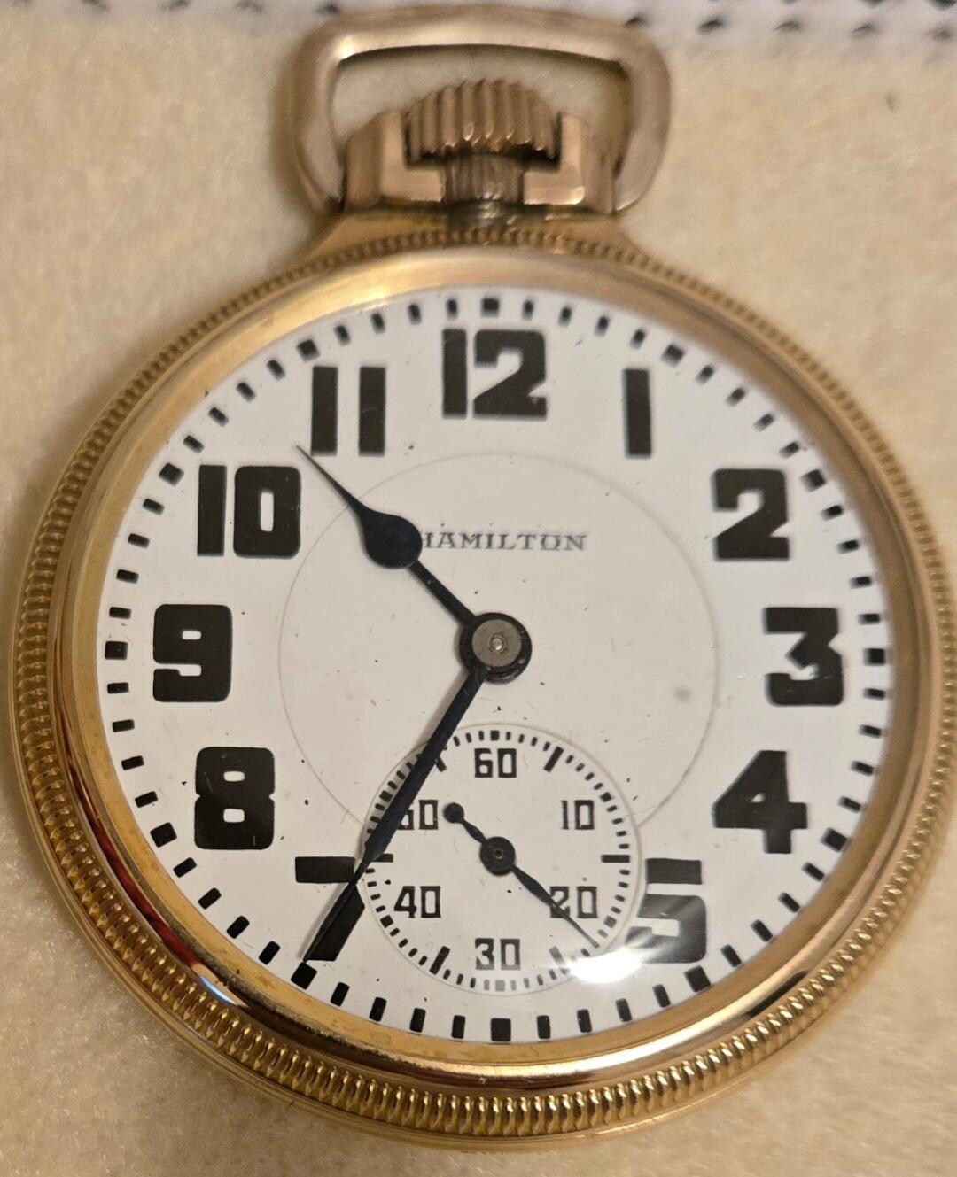 992E Hamilton Railroad Grade Watch: Elinvar Hairspring, 21 Jewels ...