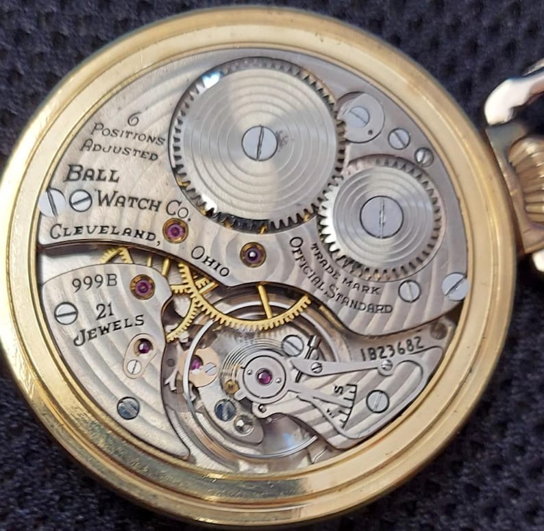 Hamilton Pocket Watch ball 999b 21 Jewels, Size 16, Railroad Grade - Etsy