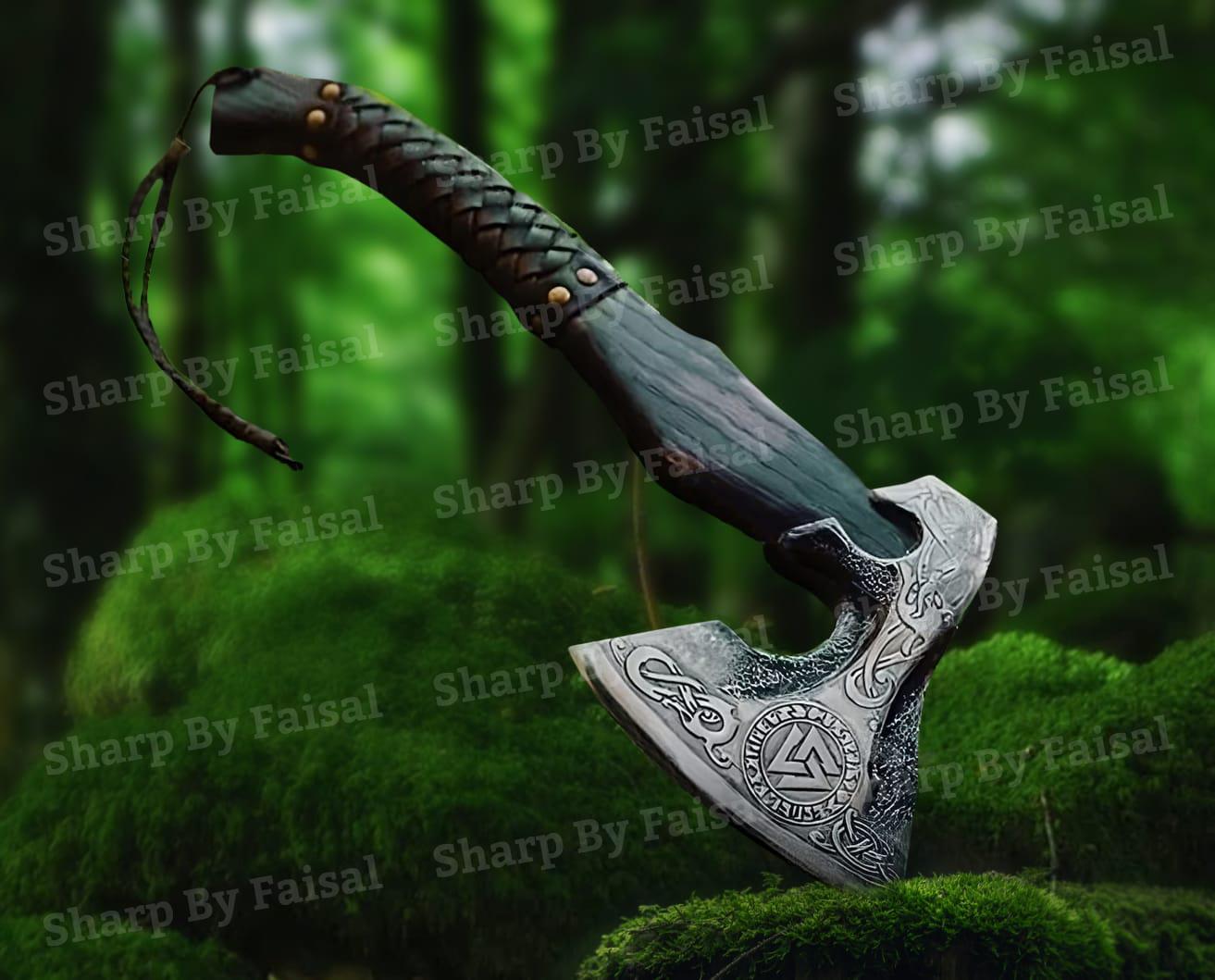 Personalized Hand Forged Viking Axe, Custom Made Viking Gifts for ...