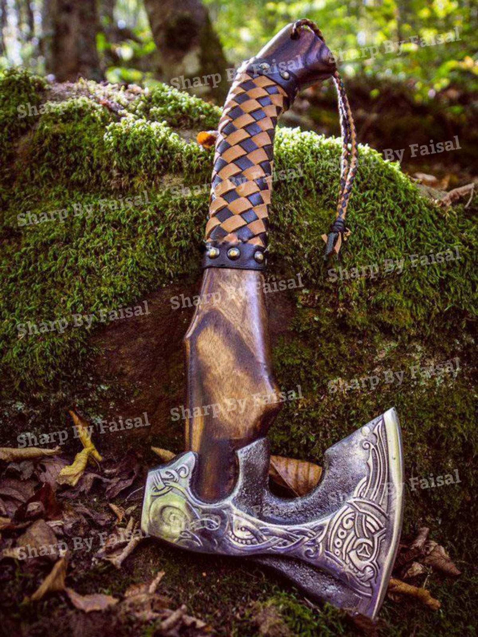 Personalized Hand Forged Viking Axe, Custom Made Viking Gifts for ...