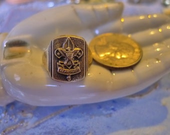 Vintage Boy Scout Ring - Etsy