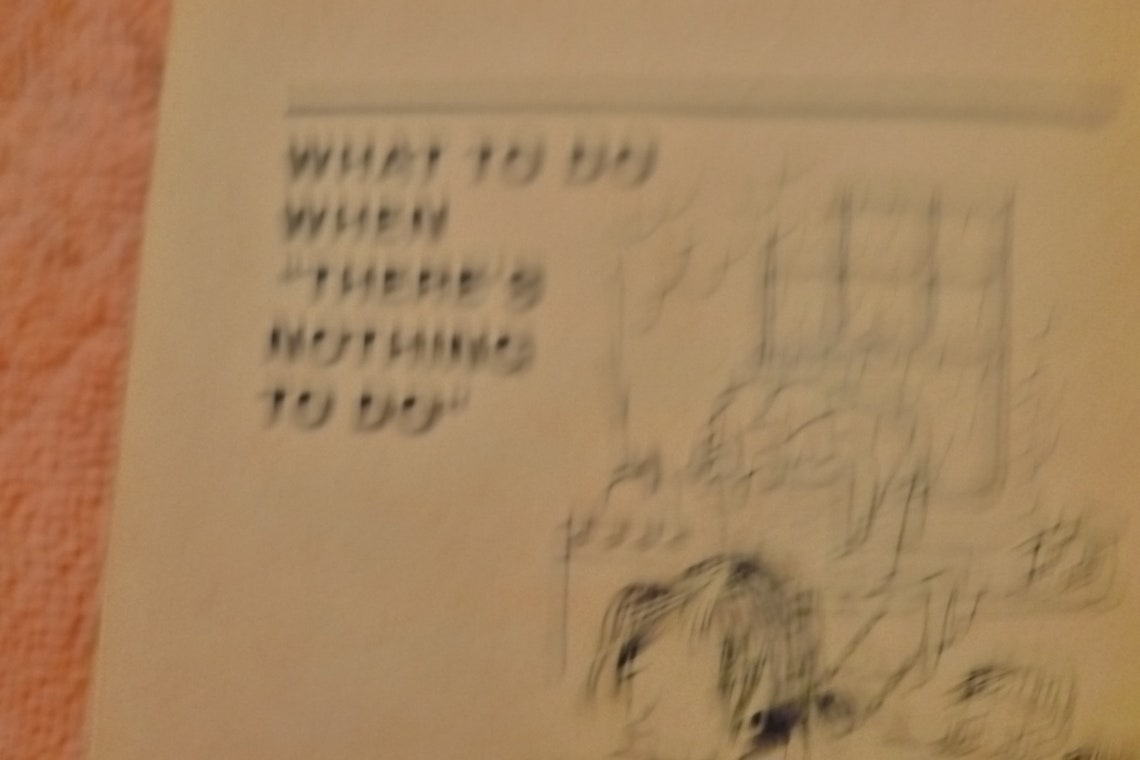 What to Do When there's Nothing to Do by Elizabeth Gregg 1971, Dell ...
