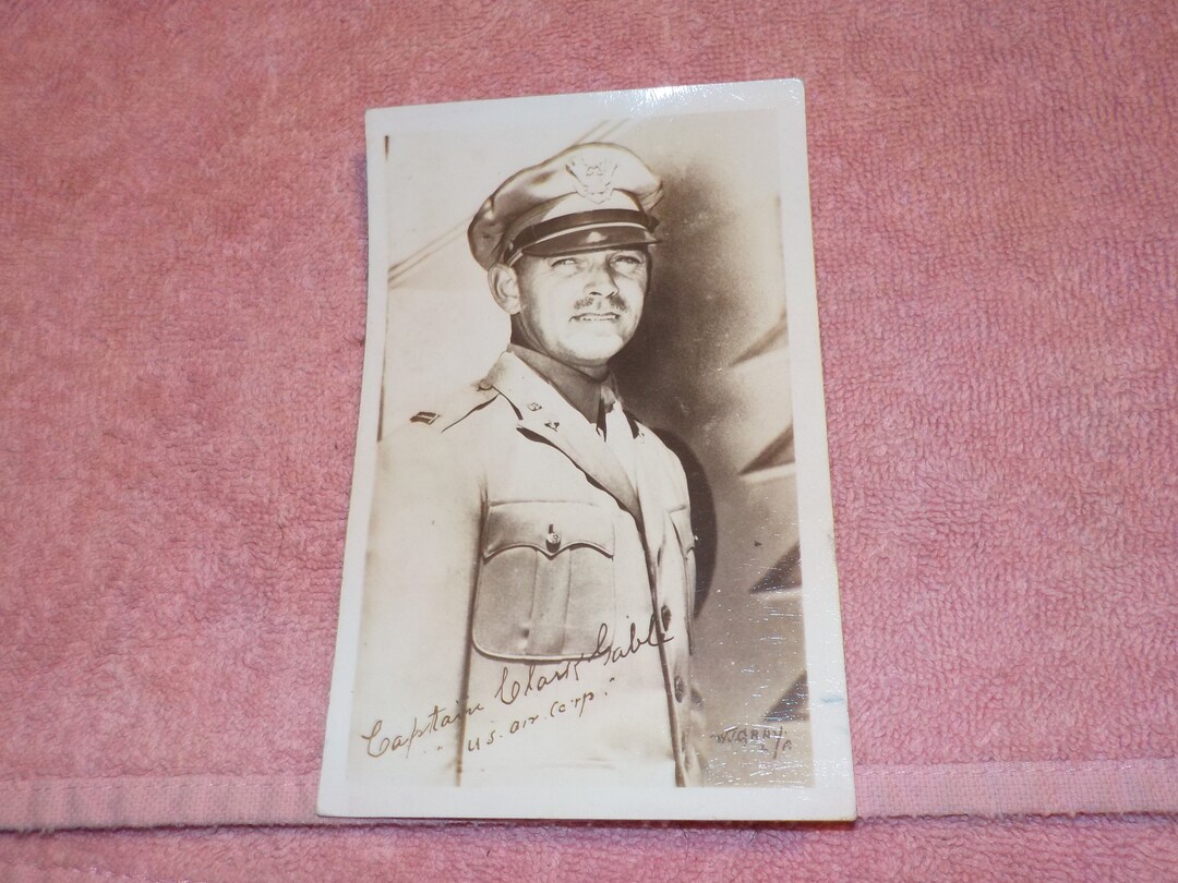 Clark Gable, Captain U.S Air Corp. WWII Uniform. Publicity Photo - Etsy