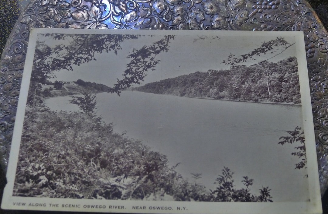 Oswego, New York. Oswego River View. Photo Post Card. Circa 1940s. Unused. - Etsy