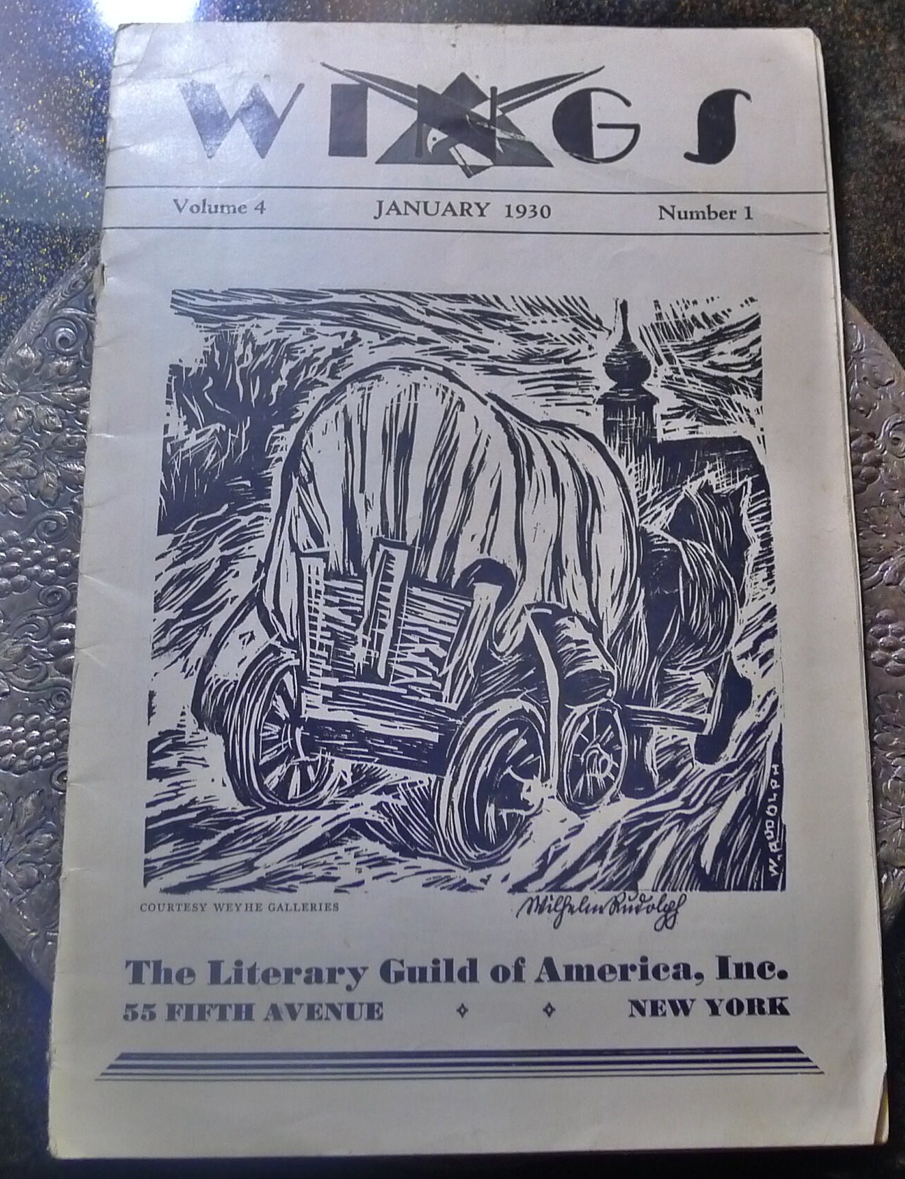 Wings Magazine Jan 1930. the Literary Guild of America, Inc., New York ...