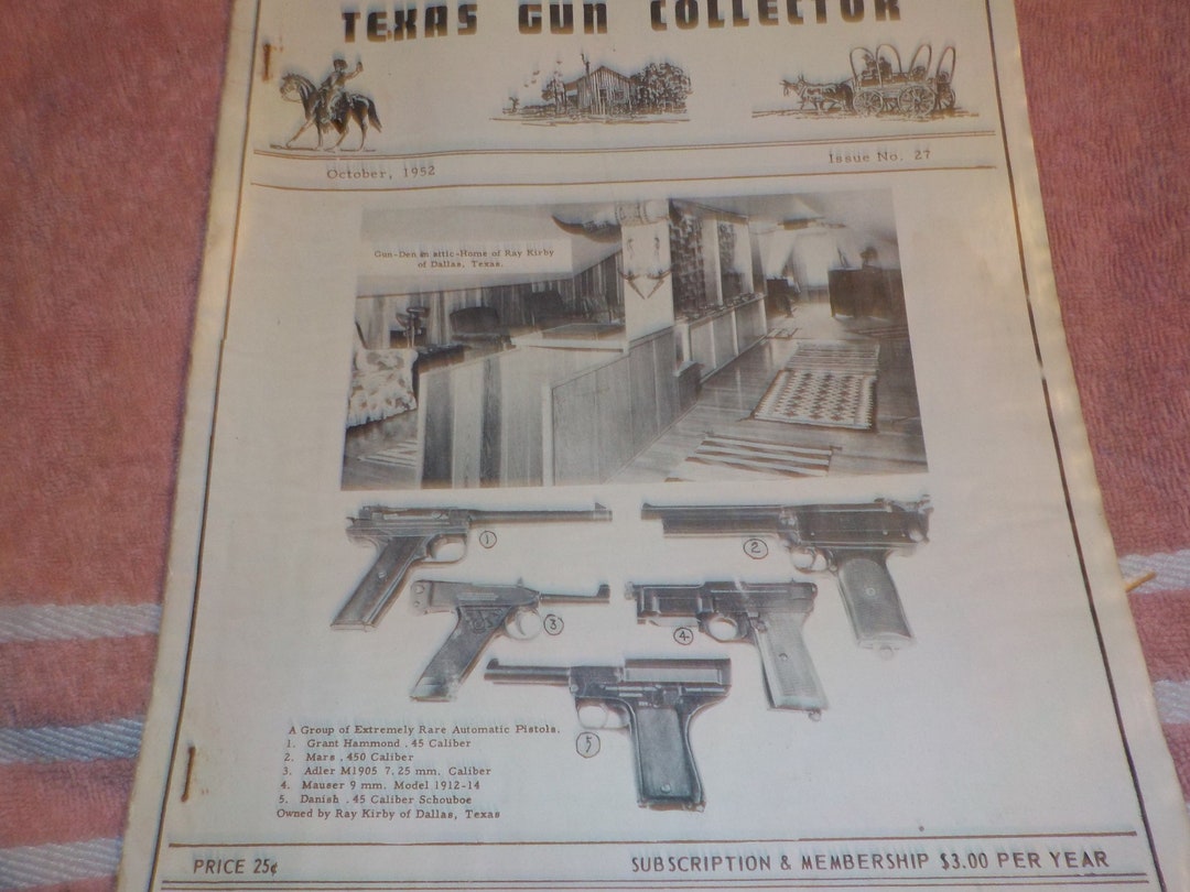Texas Gun Collector Magazine. October, 1952 - Etsy