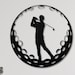 Golfer Metal Sign, Golf Art for Wall, Gifts for Golf Lovers, Golf Decor ...
