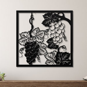 Metal Vine Wall Art, Vine Wall Decor, Metal Vine, Metal Sign Vineyard ...