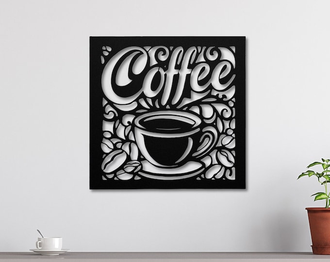 Metal Coffee Sign Wall Art - Etsy